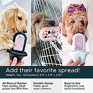 Diggs Groov Dog Training Toy I Puppy Training Aid I Crate Training Aids for Puppies I Attaches to Crate I Reduces Anxiety I Dog Treat Dispenser I Dog Kennel Toys I Turquoise