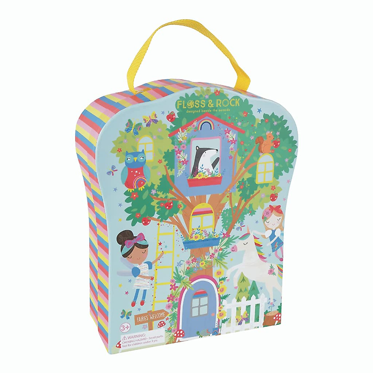 Floss & Rock 43P6364 Rainbow Fairy Play Box with Wooden Pieces