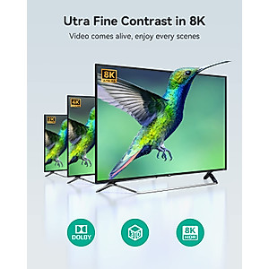 GANA HDMI 2.1 Switch, 8K HDMI Switcher Splitter Bi-Directional 2 in 1 Out, 4K@120Hz,8K@60Hz, 48Gbps Aluminum Ultra HD HDMI Hub Compatible with PS5/4,Xbox,Roku,Apple TV,Fire Stick