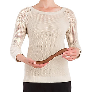 Redecker Natural Pig Bristle/Bronze Wire Hat Brush with Oiled Pearwood Handle, 9-1/4-Inches