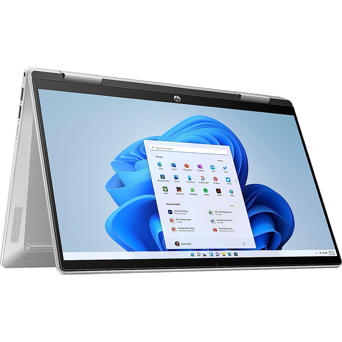 HP 2022 Pavilion X360 2-in-1 Laptop 14" FHD IPS Touchscreen Intel EVO Platform 12th Core i5-1235U Iris Xe Graphics 8GB DDR4 256GB SSD Wi-Fi 6e Backlit KB w/FP Reader Windows 11 w/RATZK 32GB USB