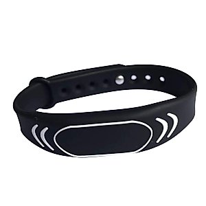 YARONGTECH NFC Wristband Ntag213 silicone bracelet black color adjustable (pack of 5)