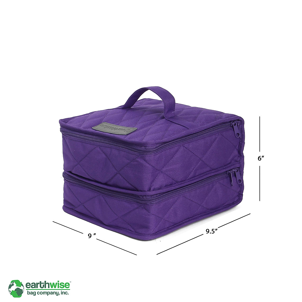 Earthwise Storage Bag Organizer Caddy Bag Container for Arts & Crafts, Scrapbooking , Beauty Makeup Case Caddy with Dividers For Cosmetics , Toiletries, Jewelry, Accessories