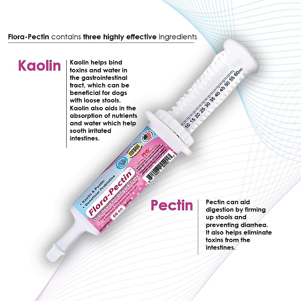 Oral Paste for Dogs & Cats-Helps Reduce Occasional Loose Stool & Diarrhea, Balance Gut pH, Support Normal Digestion & Intestinal Flora-Fast Acting Probiotic (60 CC - Tasty Chicken Flavor)