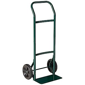 Harper Trucks 55HA22 300 lb Capacity Steel Hand Truck with 8" Flat-Free Wheels, Dark Green
