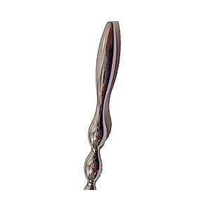 8" Overall Length Stainless Steel Urethral Sounds with Ribs 5mm Tip