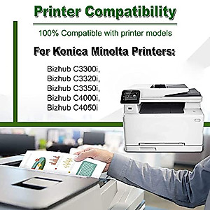 8-Pack (Black) Compatible WB-P08 WBP08 ACDN0Y1 Waste Toner Container Box (High Capacity) fit for Konica Minolta Bizhub C3300i C3320i C3350i C4000i C4050i Printer