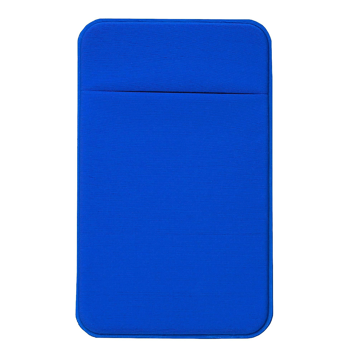 Elastic Phone Card Holder Pocket, Stick-On Wallet, Adhesive Credit Card Pouch, Phone Accessories, Compatible With iPhone, Samsung Galaxy – Blue