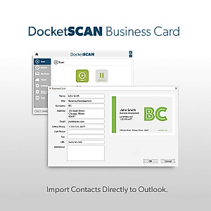 DocketPORT 667 Simplex Card Scanner (DP667) with DocketSCAN Business Card