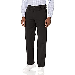 Dockers Men's Classic Fit Workday Khaki Smart 360 Flex Pants (Standard and Big & Tall), Black, 40W x 30L