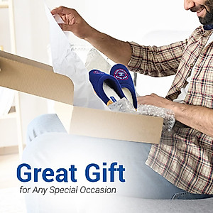 Life is Good Men's Open Back Fleece Slipper, 303593M - Suede & Fleece Indoor/Outdoor Plush & Cozy with Soft Foam & Rubber Sole Slippers, Dark Brown - Positive State, 10