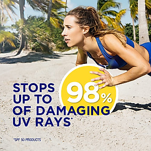 Coppertone SPORT Sunscreen SPF 50 Lotion, Water Resistant , Body Sunscreen Lotion, Travel Size , 3 Fl Oz