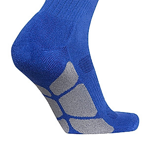 adidas Unisex Icon Baseball/Softball (1-Pair) Over the Calf (OTC), Team Royal Blue/Light Onix Grey/White, Large