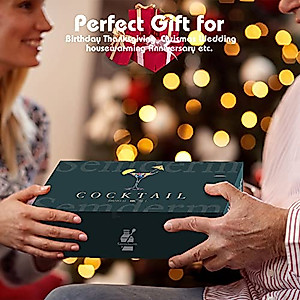 Semderm Cocktail Shaker Set Mixology Bartender Kit with Bamboo Stand | 26-Piece Cocktail Kit Bar Set with All Essential Bar Tools | Perfect Cocktail Set and Bar Kit for Drink Mixing Experience