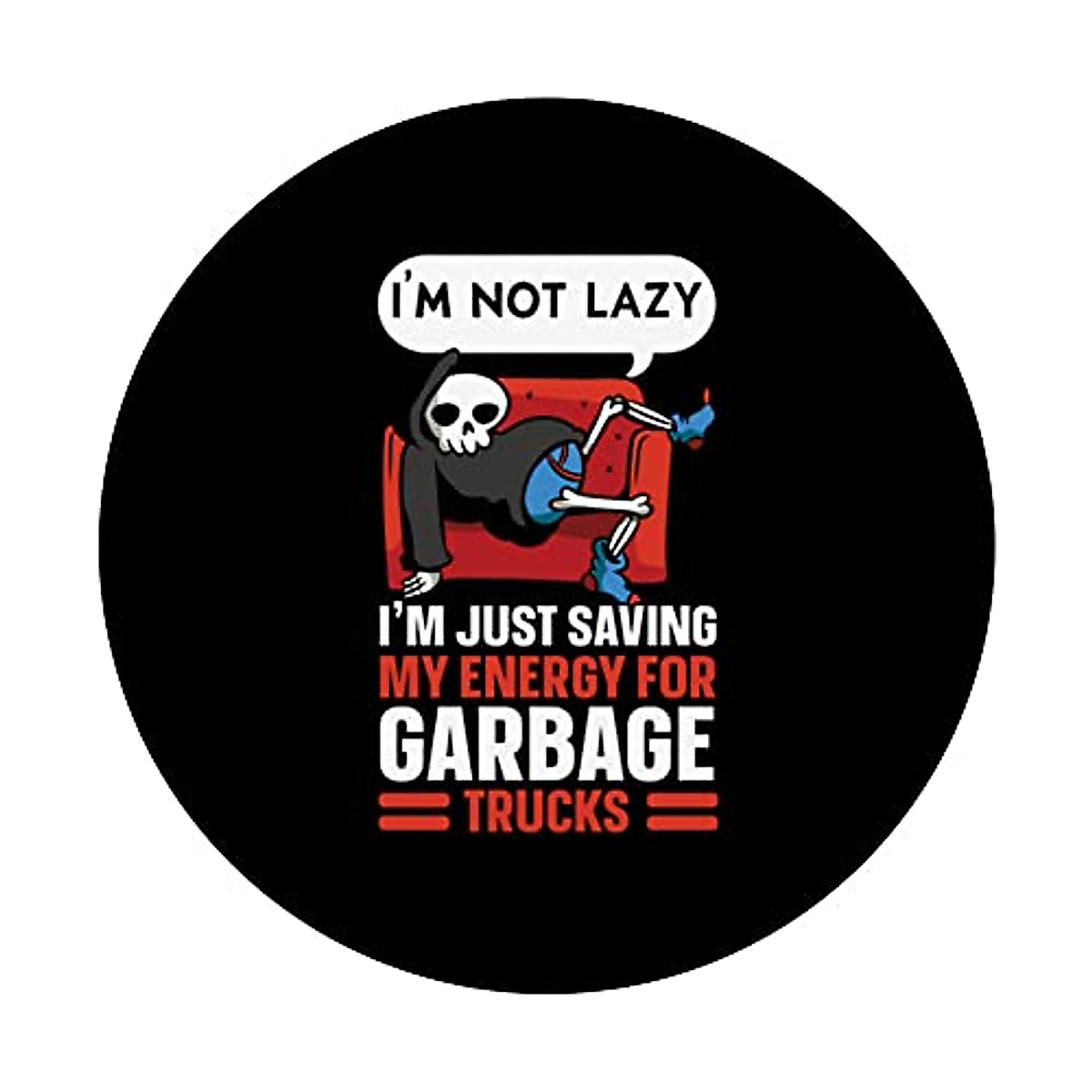 Garbage Truck Trash Collector Recycling Waste Management PopSockets Swappable PopGrip