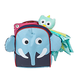 Class Collections Baby Blue Elephant Animal Water Resistant Preschool Backpack