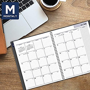Academic Planner 2021-2022, AT-A-GLANCE Weekly & Monthly Appointment Book & Planner, 8-1/2" x 11", Large, for School, Teacher, DayMinder, Charcoal (AYC52045)