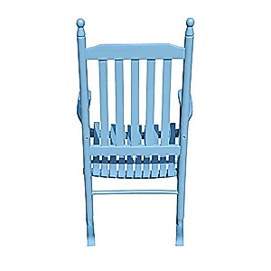 Wooden Porch Rocker Chair Blue