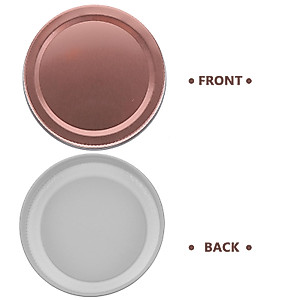 BESTonZON 12pcs Sturdy Mason Jar Covers Multipurpose Reusable Canning Lids for Leakproof Sealing Convenient Jar Covers for Home Canning and Preservation