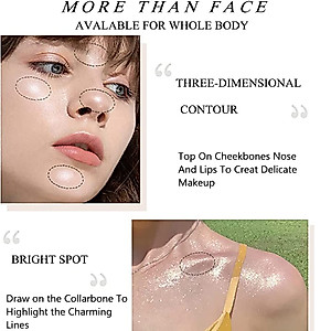 Highlighter Powder Spray, Glitter Spray Nude Pink Glitter Body Face Hair High Gloss Spray Shimmer Sparkle Powder Body Glitter Spray, for Women Hair Nails Makeup Party