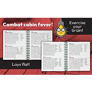 Cabin Fever Word Search Puzzles: Multi-Level Spiral-Bound Puzzle Word Search Book for Adults Including More Than 450 Variety Puzzles (Part of the Brain Busters Puzzle Collection)