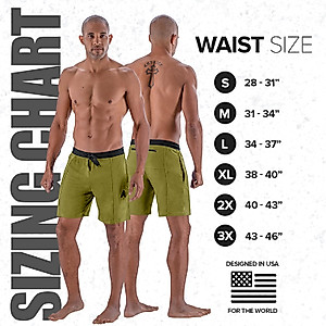 Anthem Athletics Evolflex Gym Shorts Men - 5 Inch 7 Inch 9 Inch Inseam - Men's Shorts Athletic Running Shorts Mens Athletic Shorts Workout Shorts Men Exercise Sports Shorts - Defender Green - Medium