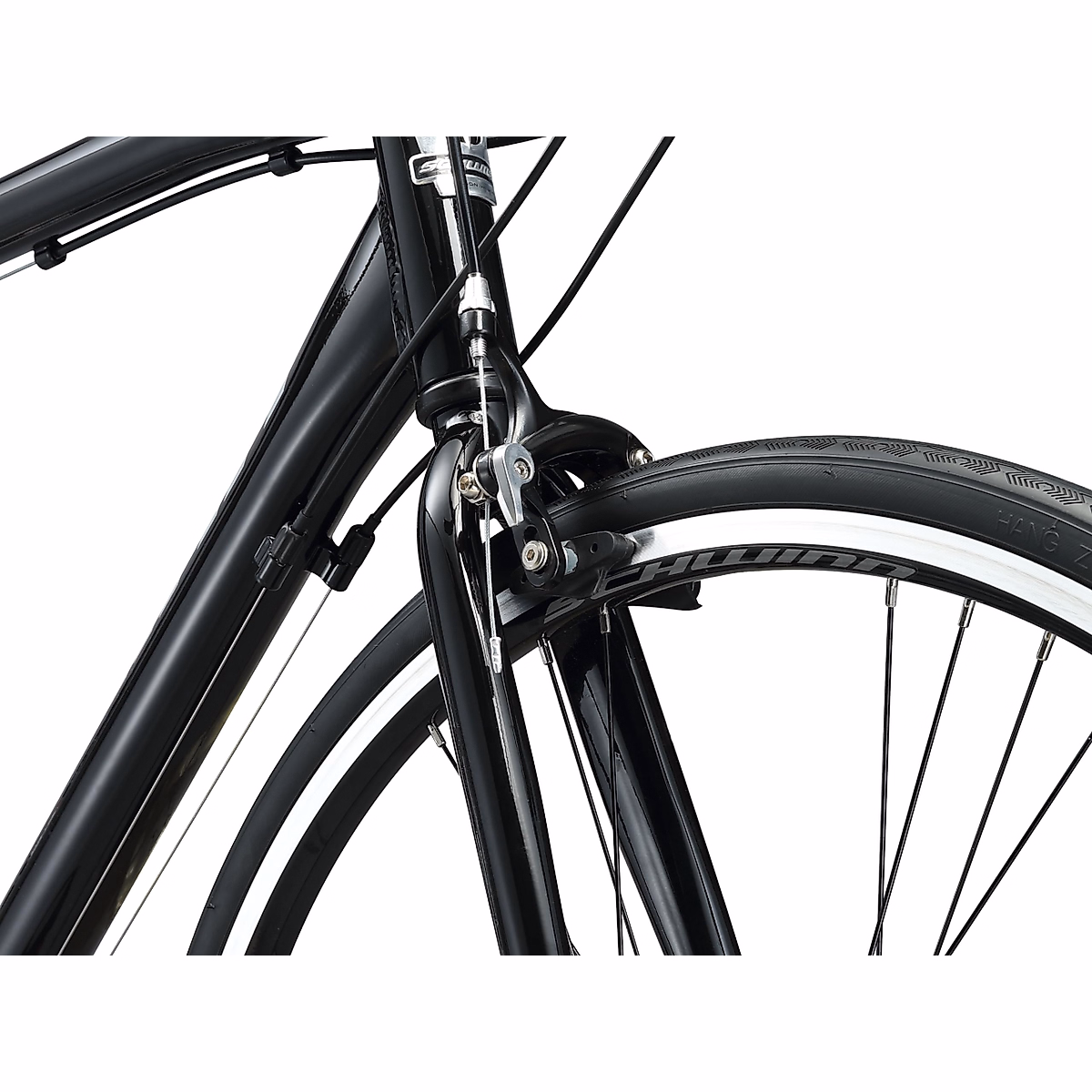 Schwinn Phocus 1400 Adult Road Bike, Mens and Womens, 14-Speed Drivetrain, 53cm/Large Aluminum Frame, 700c Wheels, Drop Bar Handlebars, Black