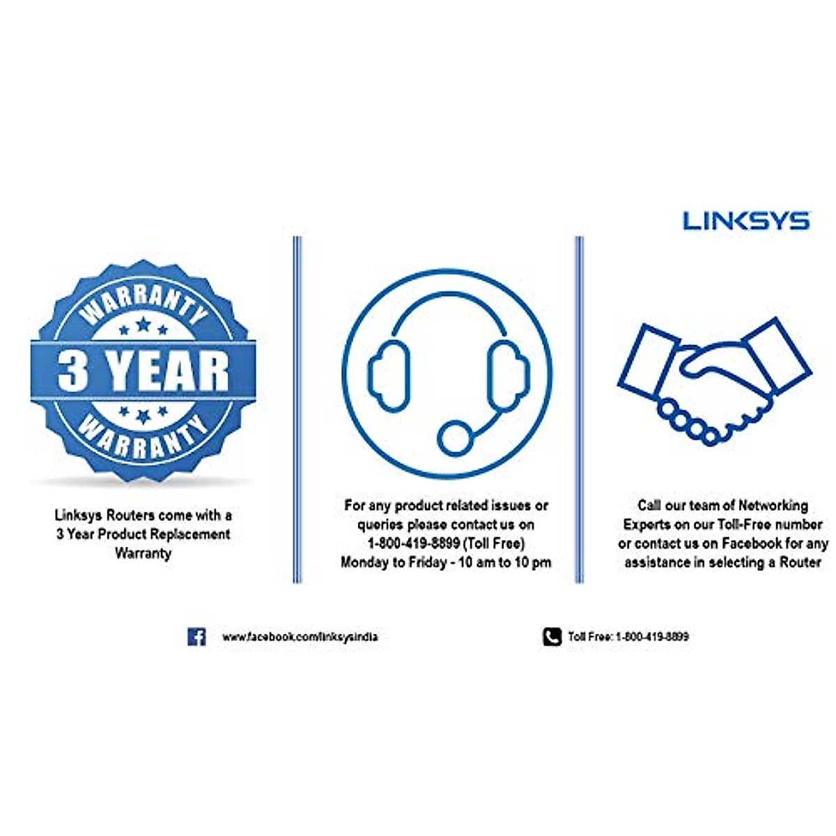 Linksys Mesh Wifi 5 Router, Tri-Band, 3,000 Sq. ft Coverage, 25+ Devices, Supports Guest WiFi, Parent Control,Speeds up to (AC3000) 3.0Gbps - MR9000. With Amazon exclusive extended 18 month warranty