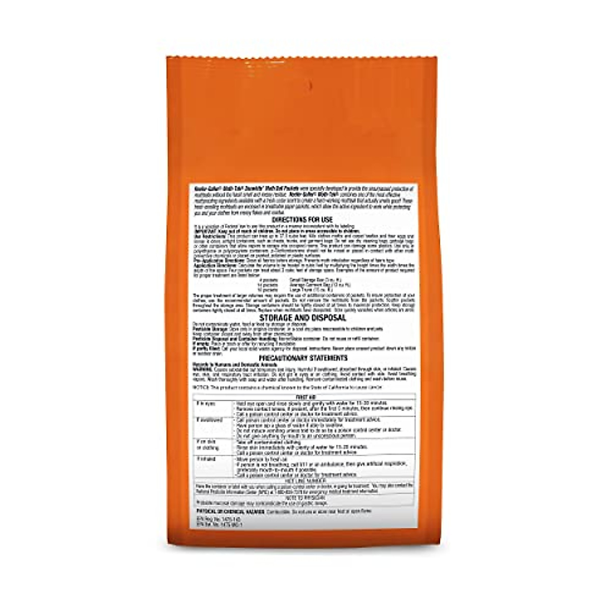 Reefer-Galler Moth-Tek Snowhite Cedar Scented Moth Ball Packets 12 oz (3)