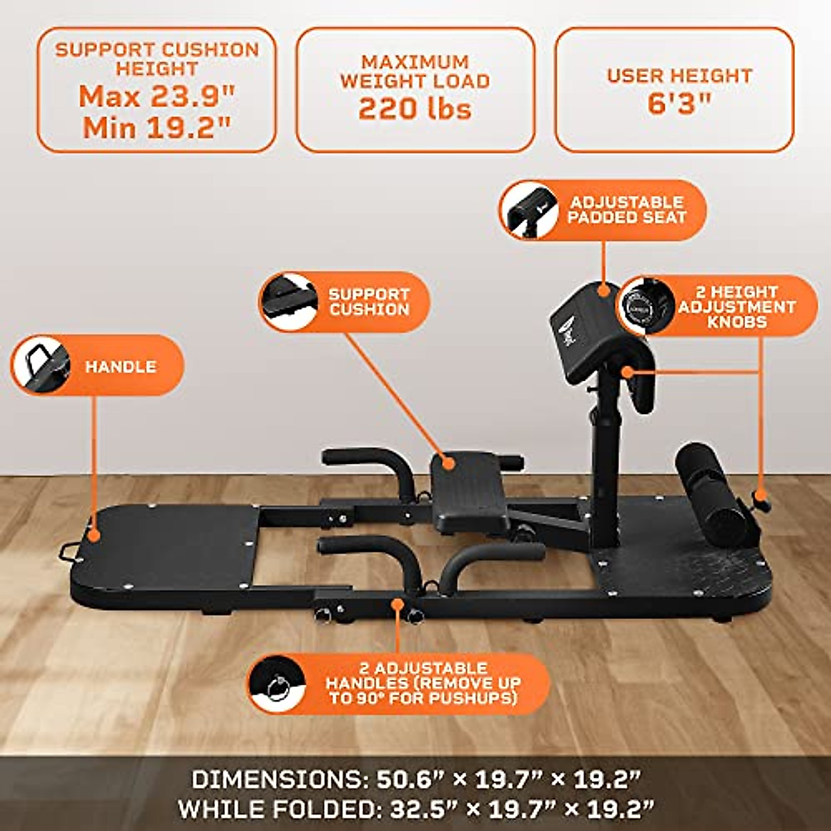 Lifepro GluteBlast Hip Thrust Machine - Premium Squat & Glute Machine Workout Equipment for at Home Gym with Resistance Bands - Multipurpose Glute Bench Targets Glutes, Hips & Thighs