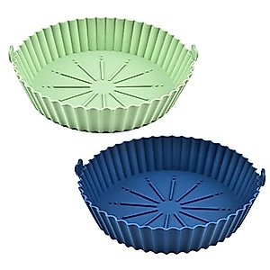 Air Fryer Accessories Silicone Liners:Air Fryer Silicone Liner Air Fryer Accessories Air Fryer Silicone Pot Air Fryer Basket Reusable Air Fryer Liners with Raised Silicone.