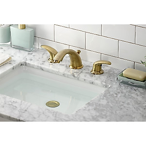 Kingston Brass KB6967LL Legacy Widespread Bathroom Faucet, 8-Inch Adjustable Center, Brushed Brass