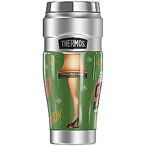 THERMOS A Christmas Story Leg Lamp STAINLESS KING Stainless Steel Travel Tumbler, Vacuum insulated & Double Wall, 16oz