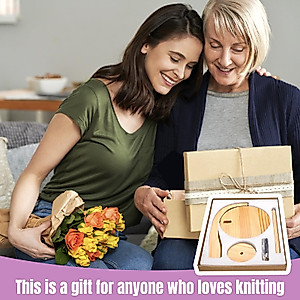 Yarn Spinner,Yarn Ball Holder, Yarn Holder for Crocheting,Wooden Yarn Spinner for Crocheting with Magnetic Metal Twirling Mechanism and Anti - Slip Pads Crochet Gift for Knitting Lovers,1 Spindle