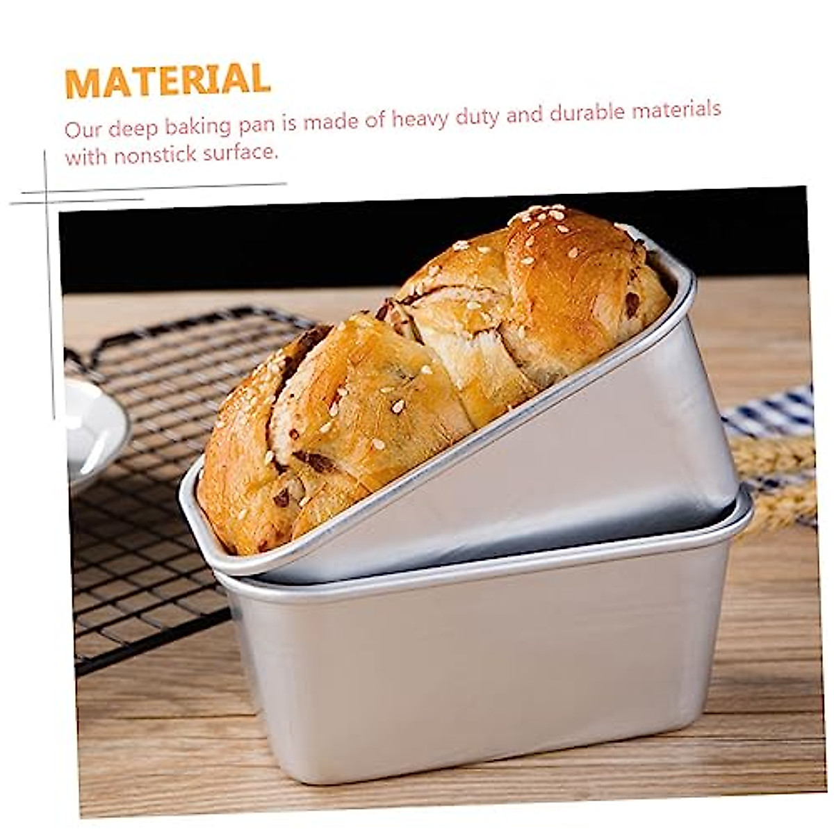 Cabilock Hamburger Buns Pizza Oven 1pc Toast Mold Jelly Donuts Nonstick Bread Box Household Toasting Box Non Stick Pan Aluminum Alloy Silver Household Hamburger Bun Cheesecake