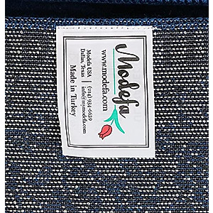 Modefa Turkish Islamic Prayer Rug - Lightweight Velvet Praying Mat - Traditional Muslim Janamaz Sajada - Plush Praying Carpet for Men & Women - Ramadan or Eid Gift - Floral MSQ (Blue)