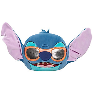 Disney Street Beach 13-Inch Character Head Plush Stitch, Blue, Lilo and Stitch
