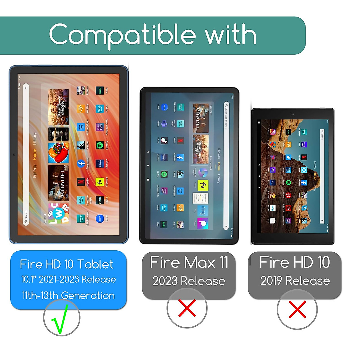 KEANBOLL 3-Pack Anti Glare Screen Protector for All-New Amazon Fire HD 10/Fire HD 10 Plus 10.1 Tablet (2023-2021 Release,13th-11th Generation),Eye Protection&Anti Glare&Anti Fingerprint Filter