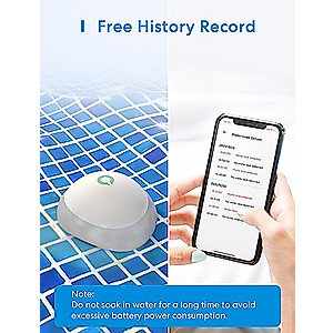 meross Smart Water Sensor Alarm 3 Pack, WiFi Water Leak Detector Support Apple HomeKit, SmartThings, IP67 Waterproof with App Alerts, Alarm, 100M Range for Home Basement Kitchen (Meross Hub Included)