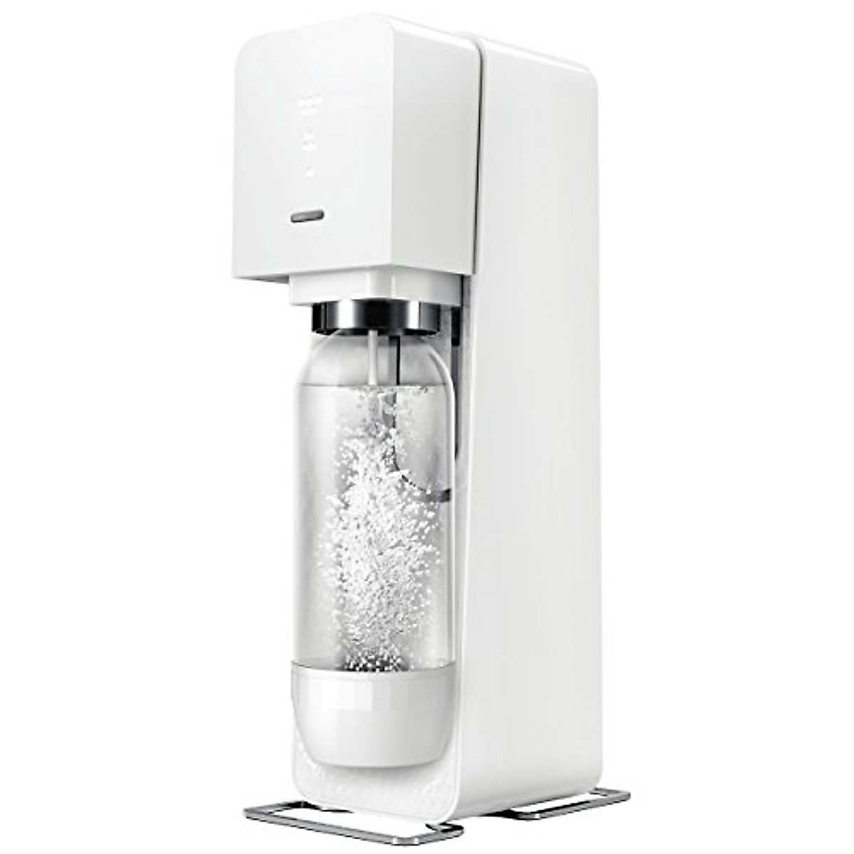 Sodastream Source Sparkling Water Maker Starter Kit with 60 Liter CO2 and 1Liter Bottle, White