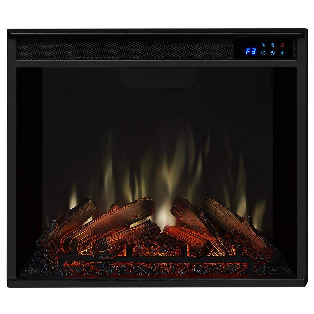 Real Flame Vivid Flame Electric Firebox, Black