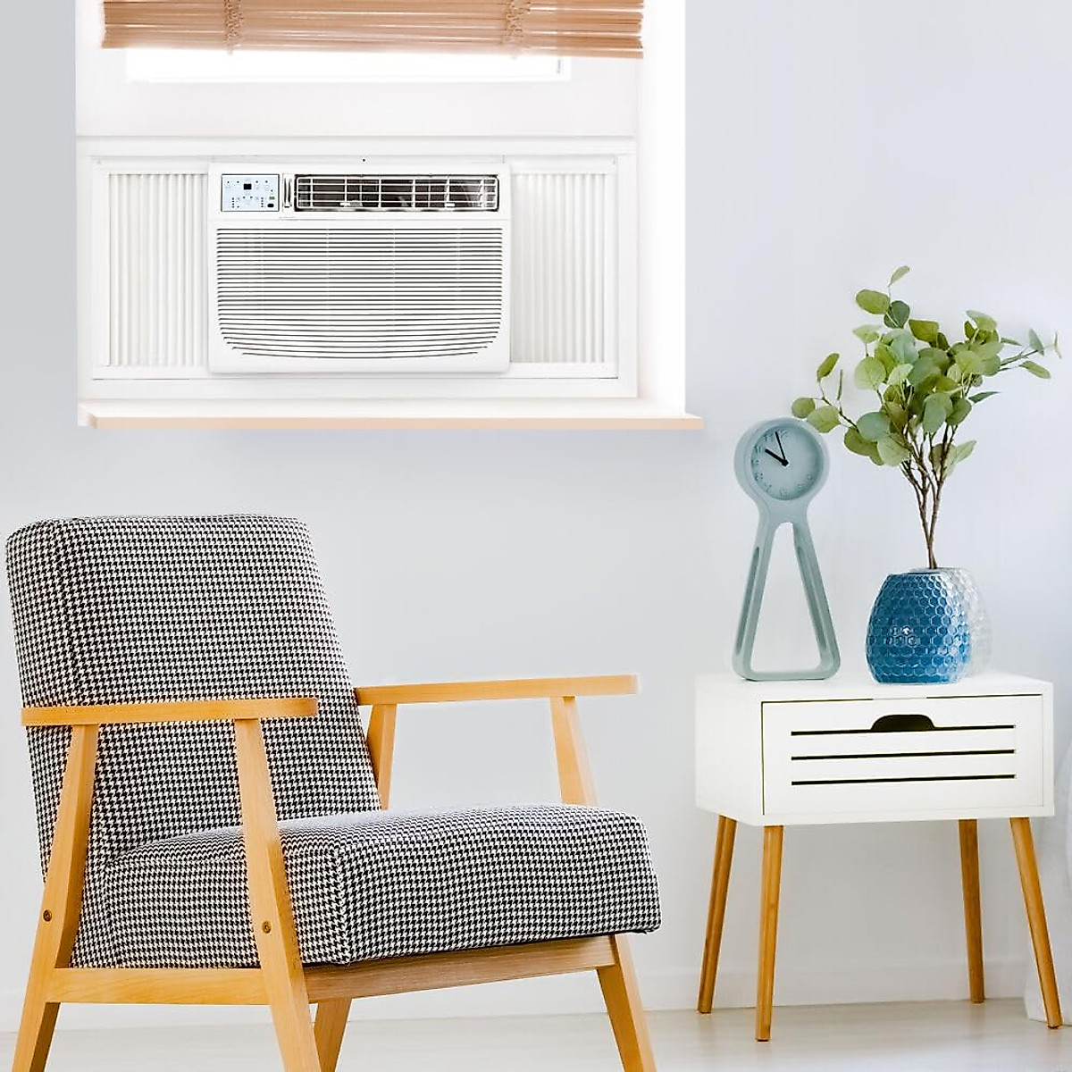 Keystone 25,000 BTU Window Air Conditioner and Dehumidifier, 230V, Window AC Units for Apartment, Living Room, Garage and Large Rooms up to 1500 Sq.Ft., Window Unit Air Conditioner with Remote Control