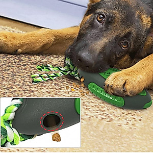 COOLOUS Dog Chew Toys,Dog Squeaky Rugby Toys Pet Puzzle Toys IQ Toy Interactive Toy Puppy Clean Teeth Toy Suitable for Large and Medium Puppy