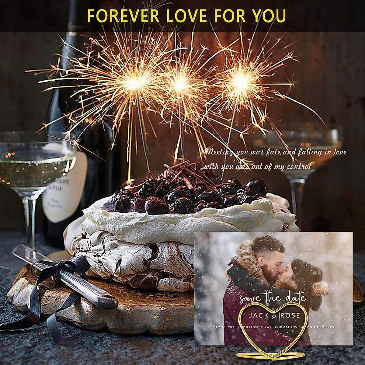 CUNGLIN Gold Table Number Place Card Holders 32 PCS, Heart Shape Photo Card Stand Business Card Card Holders for Wedding Party Mini PhotoPlaying Cards Holder Picture Menu Memo Clips