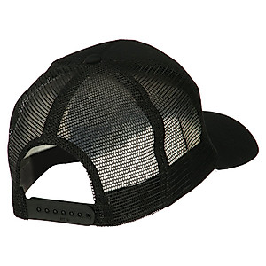 Four Leaf Clover Embroidered Trucker Cap - Black OSFM