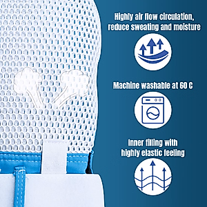 EZ Assistive Restraint Gloves for Dementia Patient, Medical Assistance Glove with Zipper Opening For Finger Protection