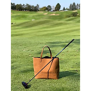 Oversized suede Taylor Tote in Camel