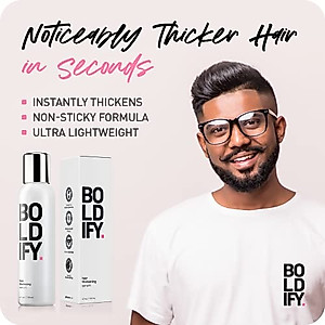 Boldify Hair Thickening Serum - Best Hair Thickening Products for Women & Men, Instant Hair Thickener - Natural 3-in-1 Hair Volumizer for Fine Hair, Conditioner, & Plumping Blow Dryer Treatment - 4oz