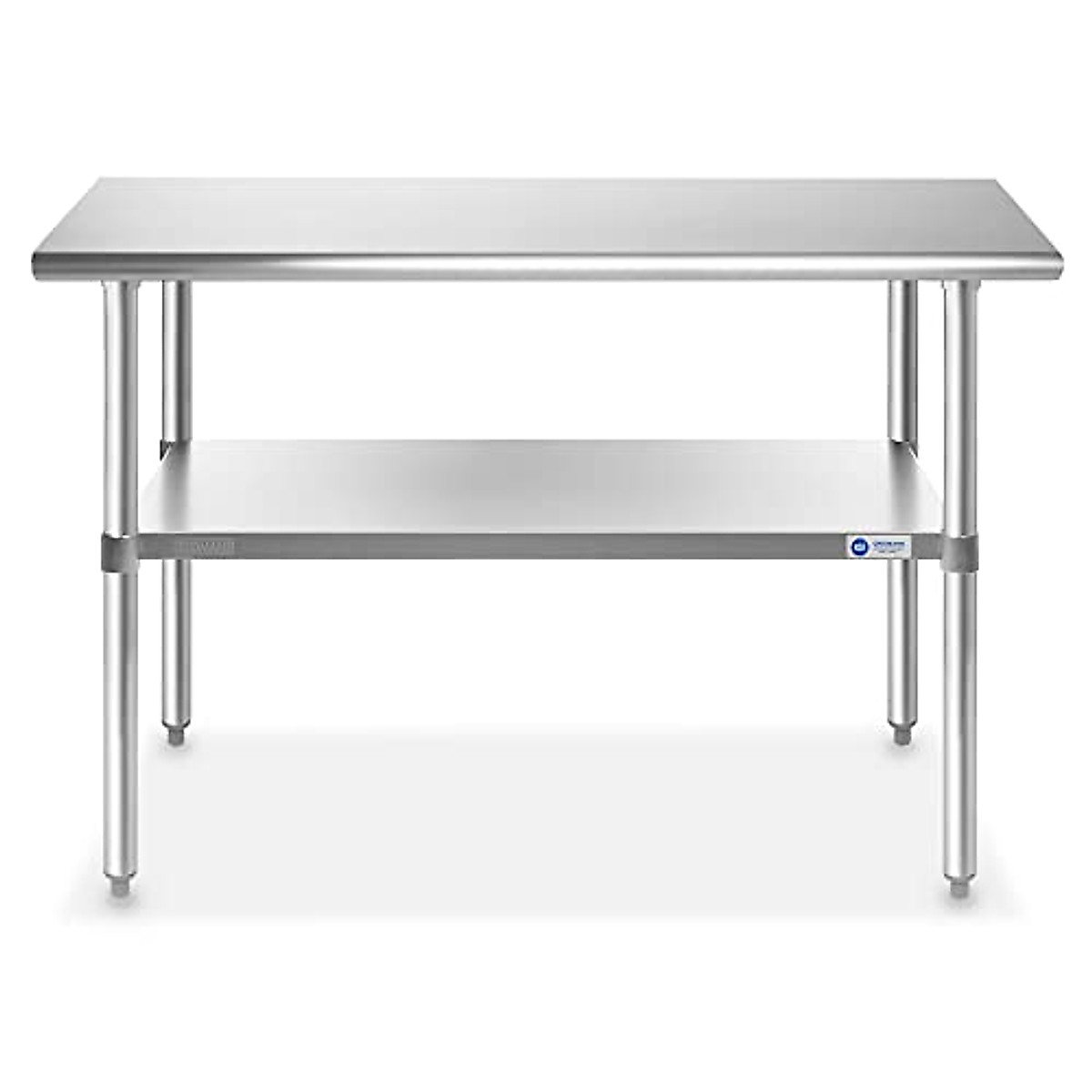 GRIDMANN Stainless Steel Work Table 48 x 24 Inches, NSF Commercial Kitchen Prep Table with Under Shelf for Restaurant and Home