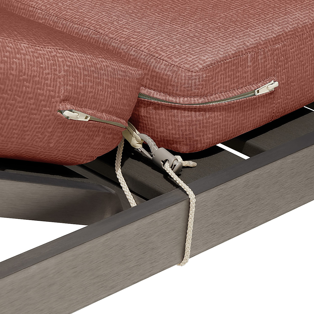 Duck Covers Weekend Water-Resistant Outdoor Chaise Cushion, 72 x 21 x 3 Inch, Cedarwood, Outdoor Seat Cushions